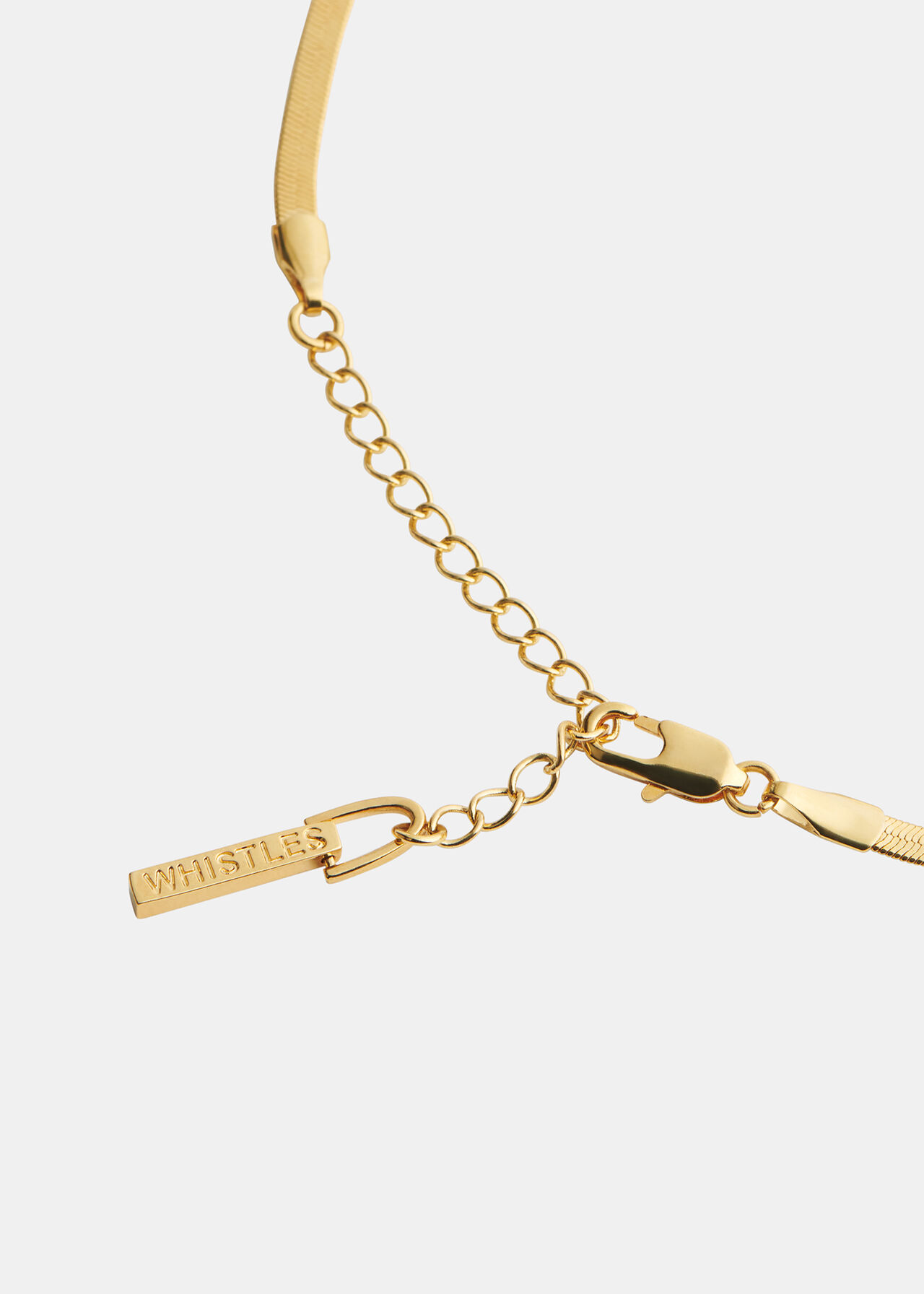 Gold/Multi Flat Snake Chain Necklace | WHISTLES