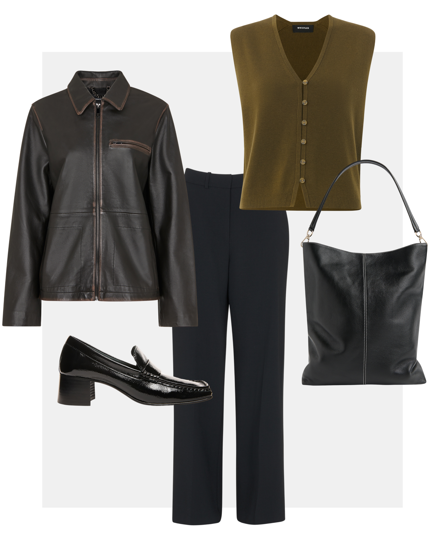 The Kate Burnished Leather Jacket: How to Style | Inspiration | WHISTLES