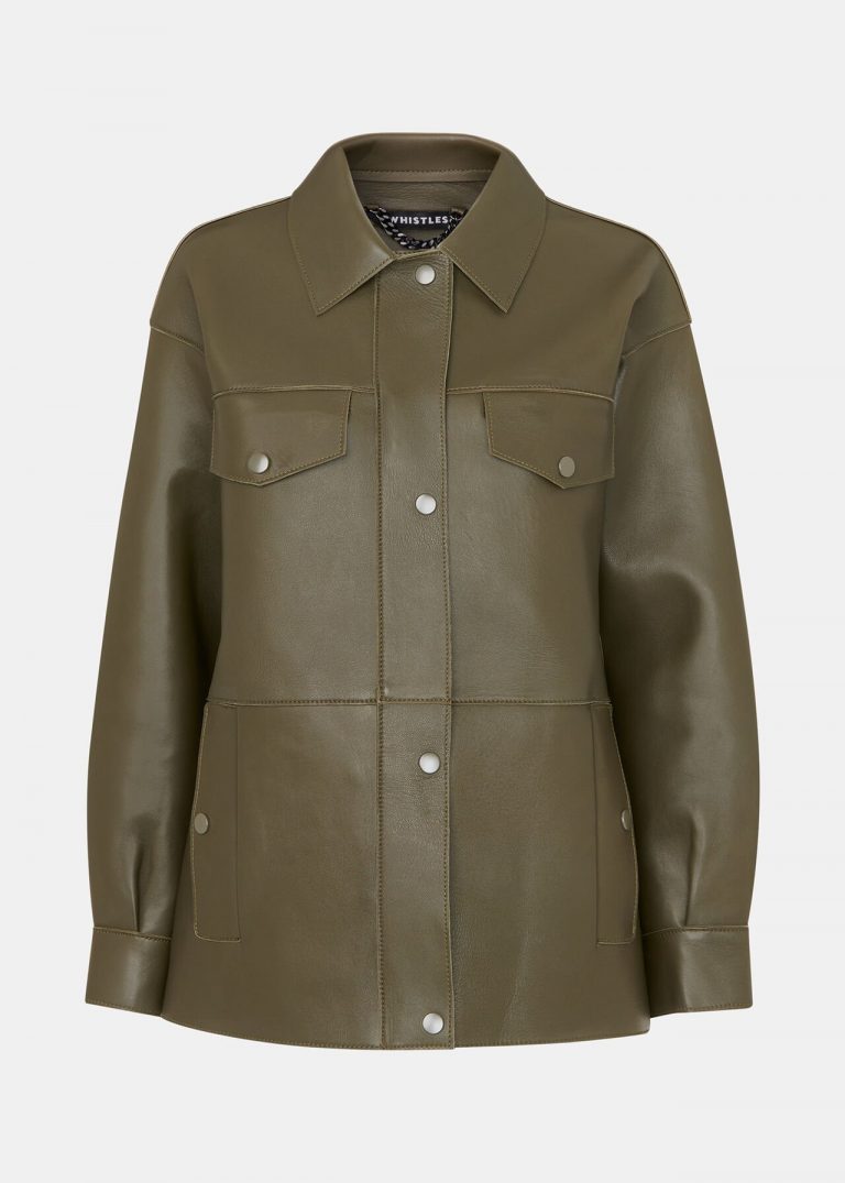 How To Wear The Clean Bonded Leather Jacket | Inspiration | WHISTLES